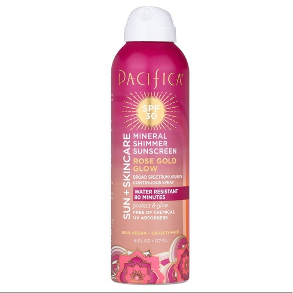 Pacifica | Skincare | Pacifica Mineral Shimmer Sunscreen Spray Rose ...